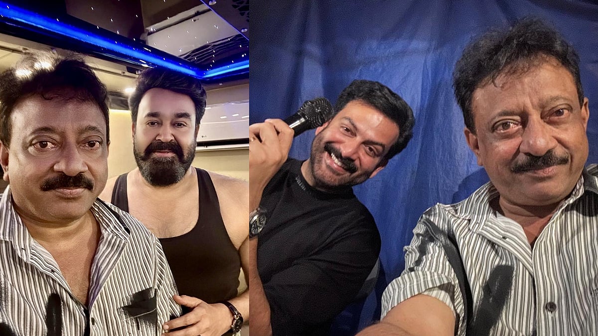 എമ്പുരാന്‍ സെറ്റില്‍ രാം ഗോപാല്‍ വര്‍മ, വിന്റേജ് ആര്‍ജിവിയുടെ ...