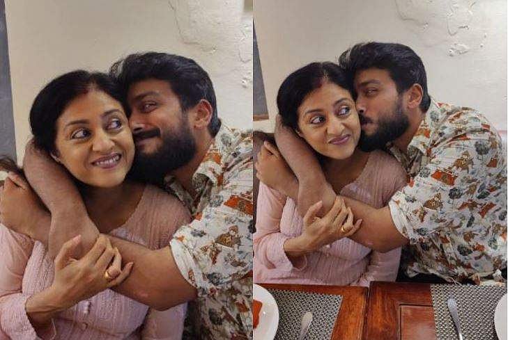 Actor kalidas jayaram wishes mother actress parvathy jayaram on her ...
