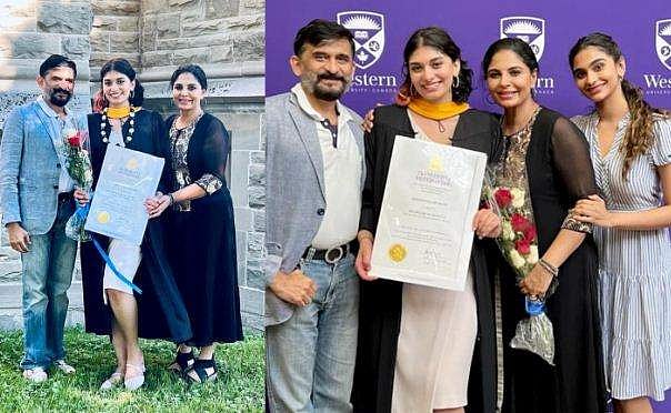 Actress Asha Sharath daughter keerthana graduate from western ...